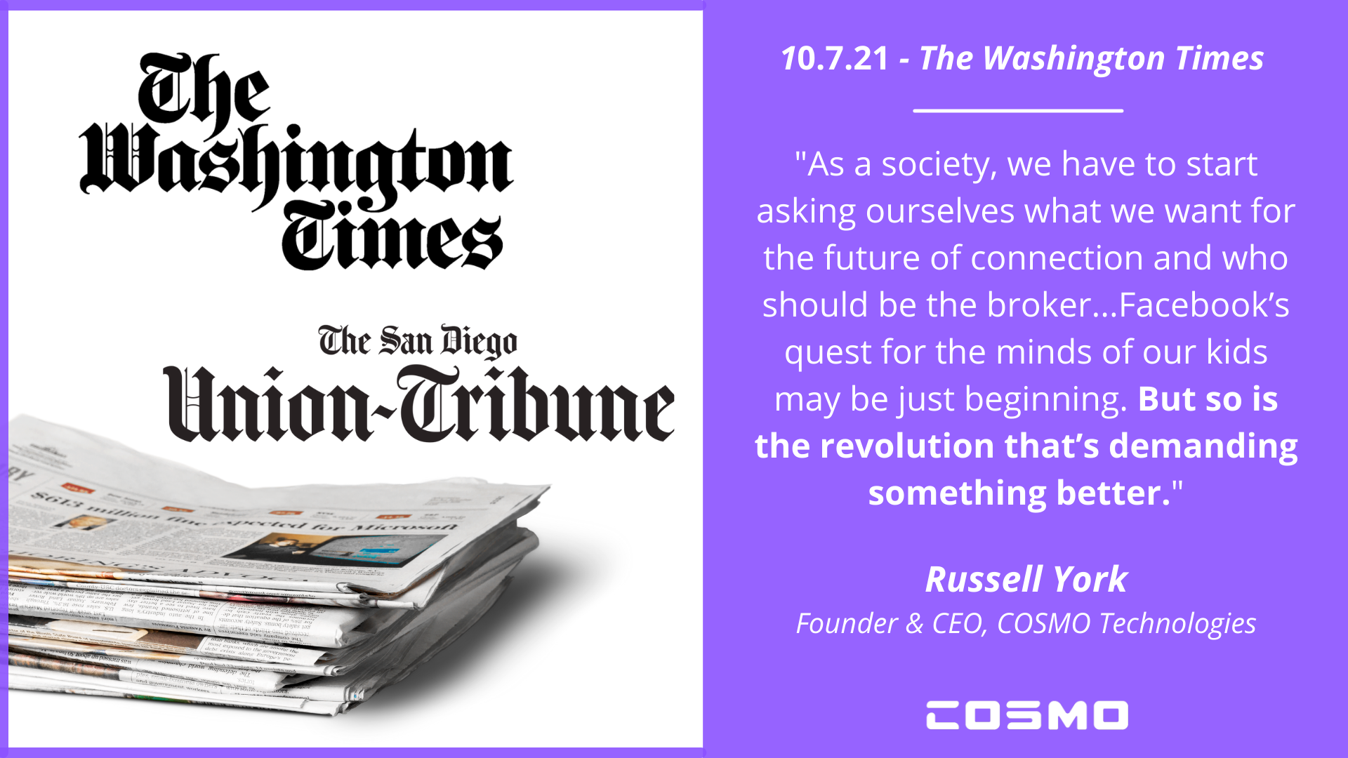 COSMO’s CEO Speaks Out on Facebook and the Growing Family Tech Movemen